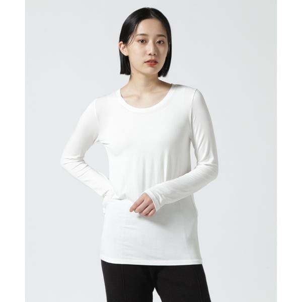 ビーセカンド（B’2nd）/Munich（ミューニック）ストレッチレーヨンジャージラウンドネックプルオ