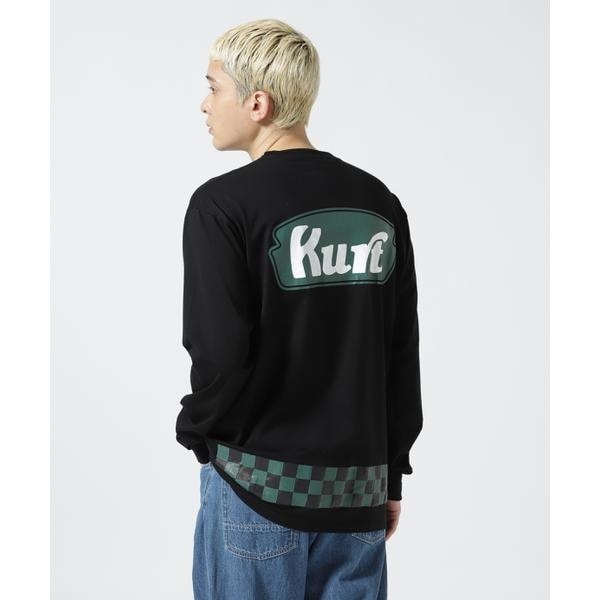 ビーセカンド（B’2nd）/SURT ×K (CarService ／ YouthQuake) checker−L／S