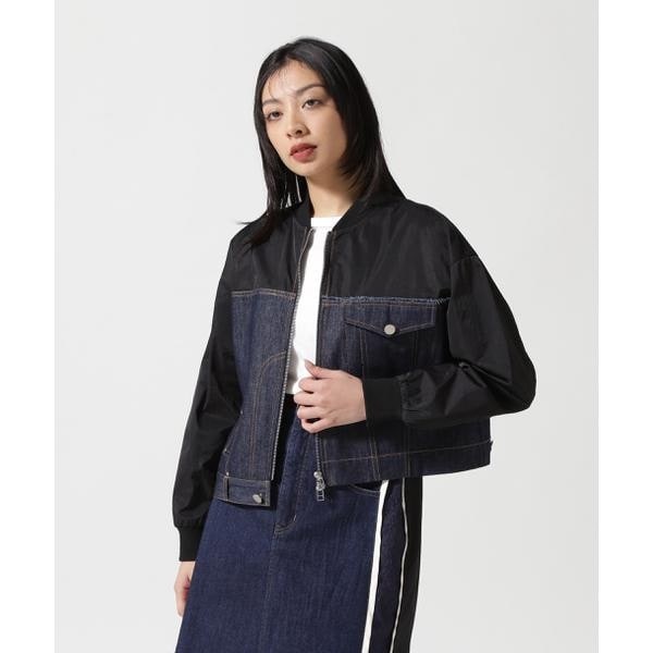 ビーセカンド（B’2nd）/AULA AILA（アウラ アイラ）別注デニムコンビネーションブルゾン