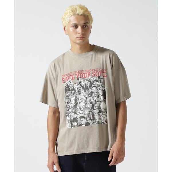 ビーセカンド（B’2nd）/REMI RELIEF(レミレリーフ) 別注20／−天竺BIGサイズＴシャツ(SAVE YOUR)