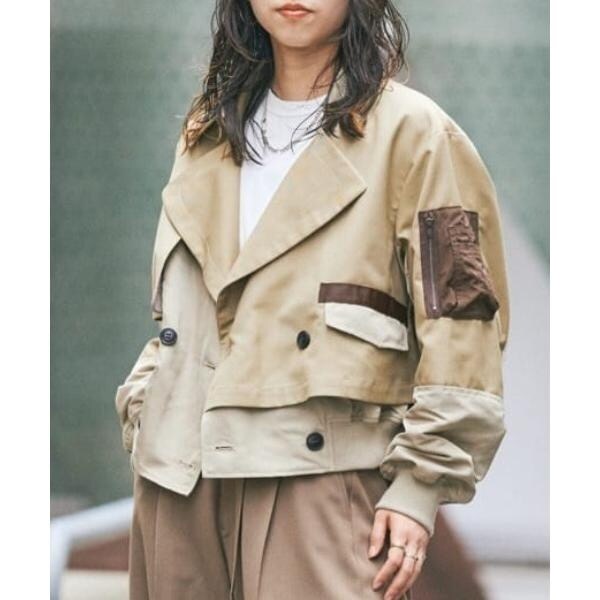 ビーセカンド（B’2nd）/AULA AILA（アウラ アイラ）別注トレンチMA−1