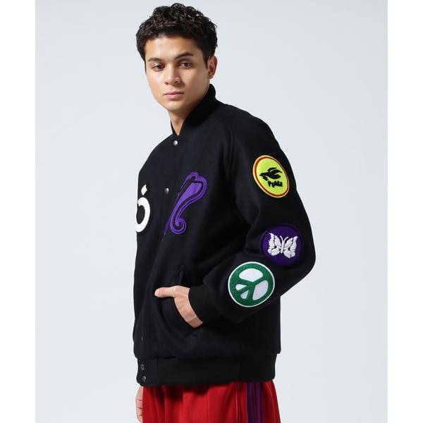 ビーセカンド（B’2nd）/N□ma x Needles Patch Varsity Jacket