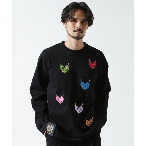 ビーセカンド（B’2nd）/maxsix(マックスシックス）MALTI HEART L／S TEE