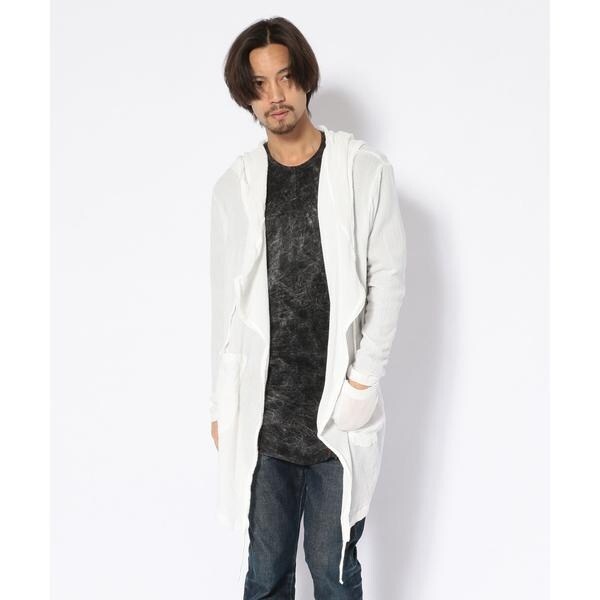 【NEW】ロイヤルフラッシュ/KMRii／ケムリ／HdShiringGauze CD／LS／シャーリングガーゼカーディガン