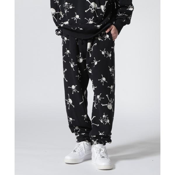 ロイヤルフラッシュ（ FLASH）/SAINT MICHAEL／セント マイケル／SA_SWEAT PANTS／SKULL／BLK
