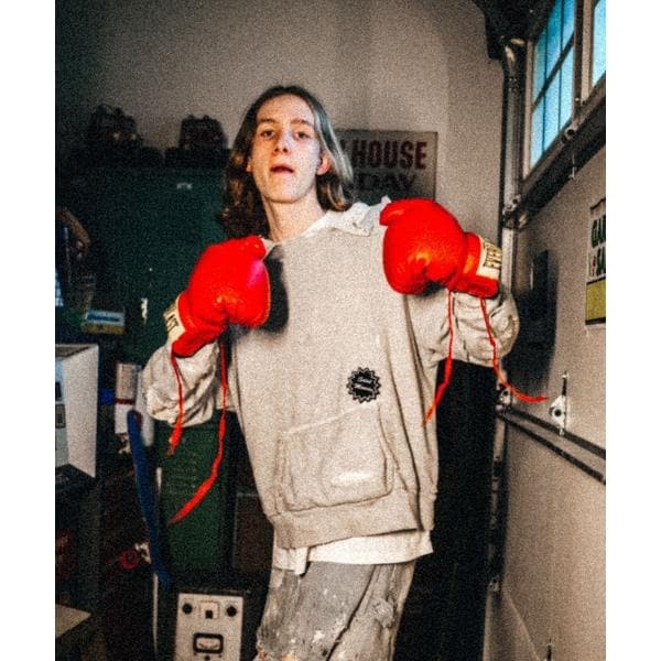 ロイヤルフラッシュ（ FLASH）/SAINT MICHAEL／セント マイケル／HOODIE／DOUBLE FACE／GRAY