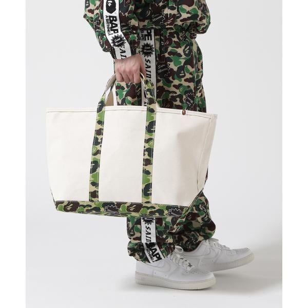 ロイヤルフラッシュ（ FLASH）/SAINT MICHAEL／セントマイケル×ア・ベイシング・エイプ／TOTE BAG／LARGE