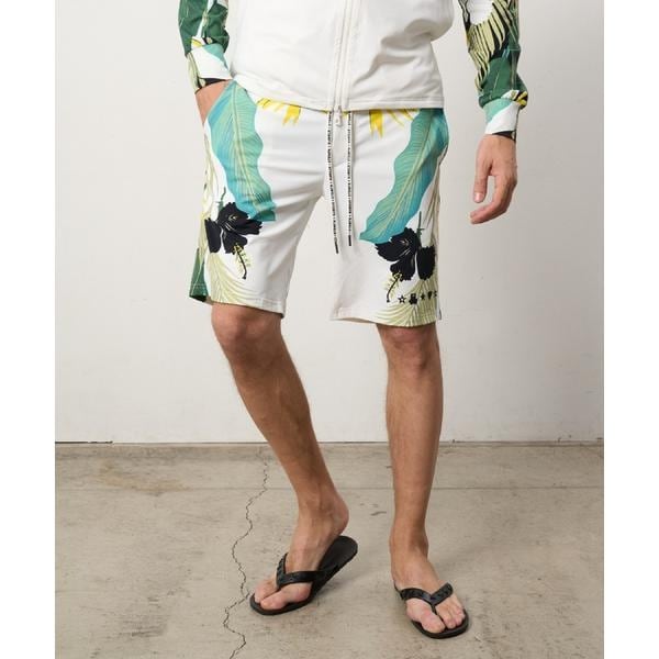 ロイヤルフラッシュ（ FLASH）/STUD MUFFIN／スタッドマフィン／フラワーリーフ柄ストレッチナイロン ボー