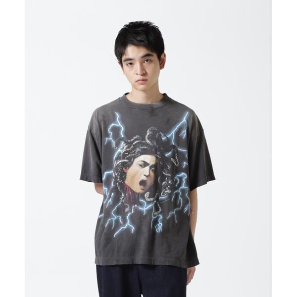 ロイヤルフラッシュ（ FLASH）/SAINT MICHAEL／セントマイケル／SS TEE／MEDUSA／BLACK