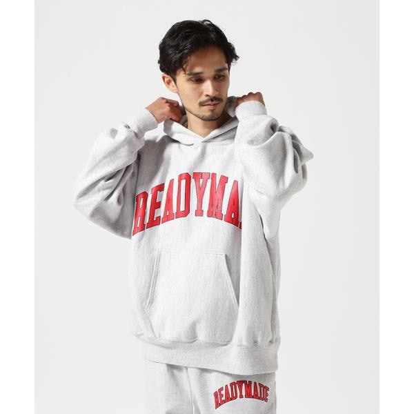 ロイヤルフラッシュ（ FLASH）/READYMADE／レディーメイド／HOODIE ARCH LOGO／GRAY