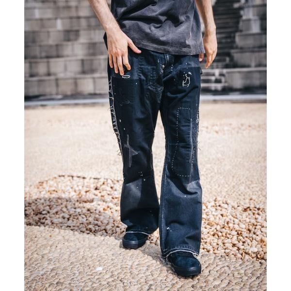 ロイヤルフラッシュ（ FLASH）/SAINT MICHAEL／セントマイケル／DOUBLE KNEE／DACK／BLACK