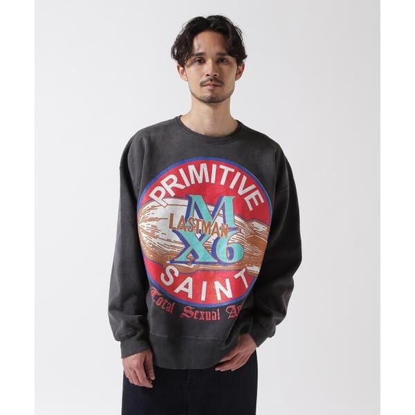ロイヤルフラッシュ（ FLASH）/SAINT MICHAEL／セントマイケル／LM_CRW−N SWEAT ／ PRIMITIVE ／