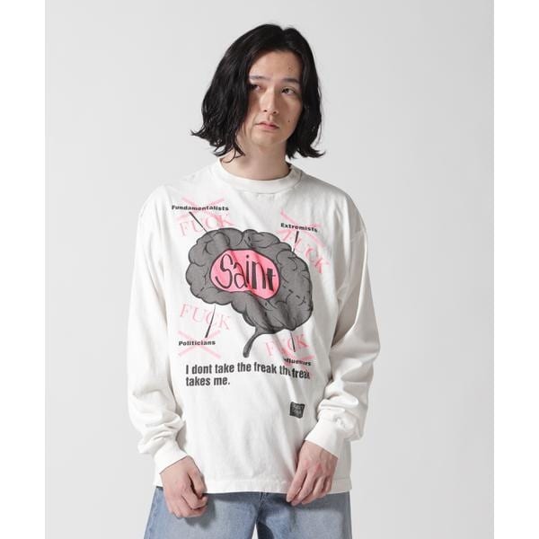 ロイヤルフラッシュ（ FLASH）/SAINT MICHAEL／セントマイケル／ LS TEE／BRAIN