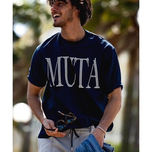 ロイヤルフラッシュ（ FLASH）/muta MARINE／ムータ マリン／別注メタルロゴ スムースTシャツ