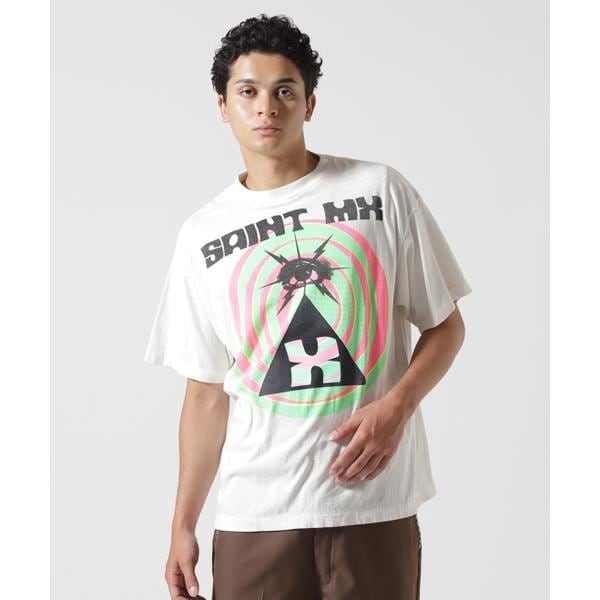 ロイヤルフラッシュ（ FLASH）/SAINT MICHAEL／セントマイケル／SAINT MX SS TEE WHITE