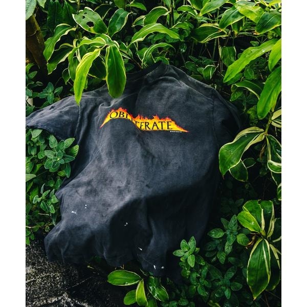 ロイヤルフラッシュ（ FLASH）/SAINT MICHAEL／セントマイケル／OBLITERATE SS TEE BLACK