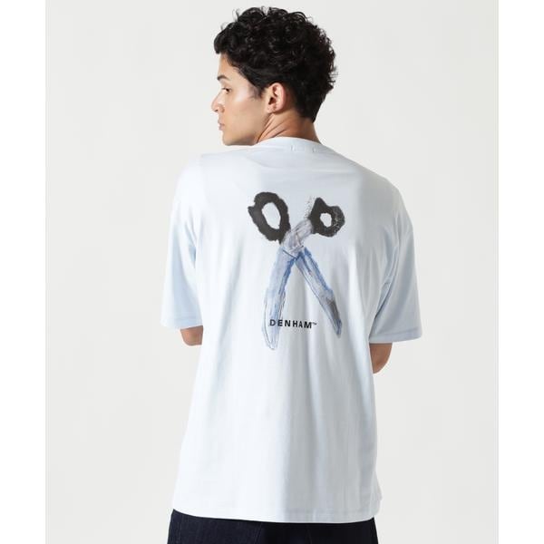 ロイヤルフラッシュ（ FLASH）/DENHAM／デンハム／WATER PAINTING SCISSOR TEE