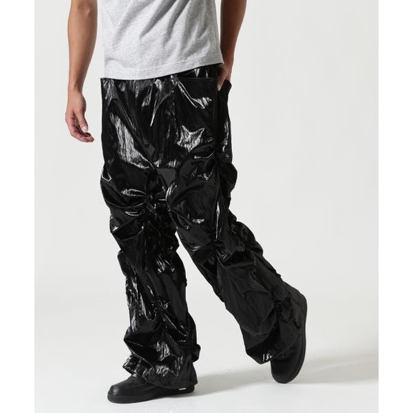 ロイヤルフラッシュ（ FLASH）/A．F ARTEFACT／エーエフ・アーティファクト／LEATER TEX GATHER WIDE