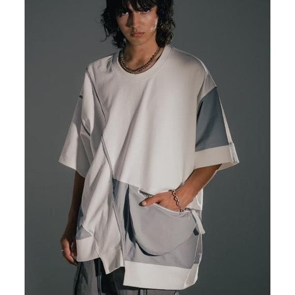 ロイヤルフラッシュ（ FLASH）/Maison ULA／メゾン ウラ／切り替えTシャツ