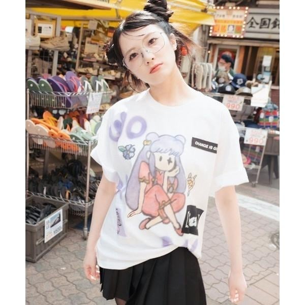 ロイヤルフラッシュ（ FLASH）/Guernika／ゲルニカ／らんま1／2 Paint T−shirt ／ シャンプー