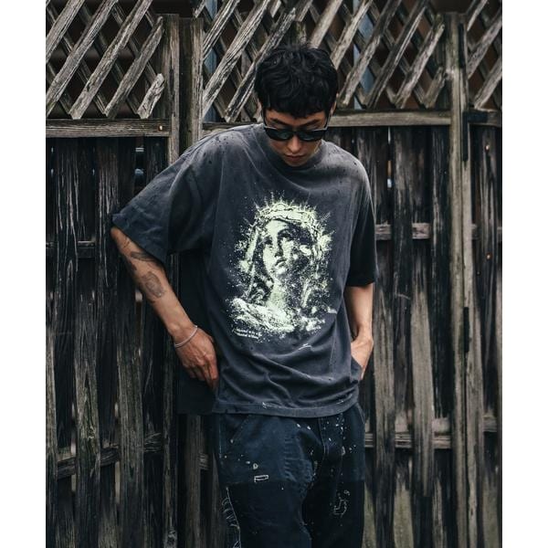 ロイヤルフラッシュ（ FLASH）/SAINT MICHAEL／セントマイケル／SS_TEE／MARIA／BLACK