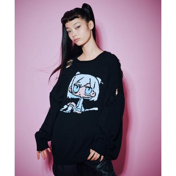 ロイヤルフラッシュ（ FLASH）/ANNA SUI NYC／アナ スイ エヌワイシー／TERAジャガードニット