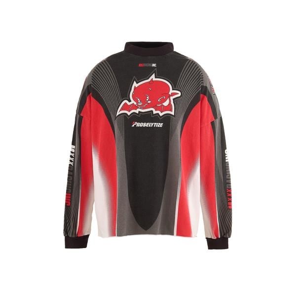 ロイヤルフラッシュ（ FLASH）/SAINT MICHAEL／セントマイケル／LS／TEE MORTOR CYCLE／WHITE