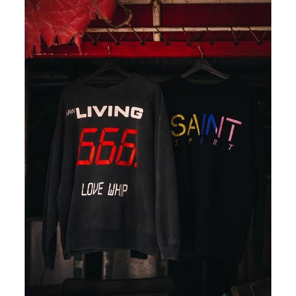 ロイヤルフラッシュ（ FLASH）/SAINT MICHAEL／セントマイケル／CRW NECK SWET／SAINT SPORT／BL