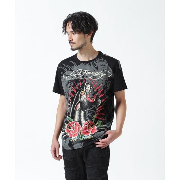 ロイヤルフラッシュ（ FLASH）/Ed Hardy／エド ハーディー／EDMG SS TEE_LEO