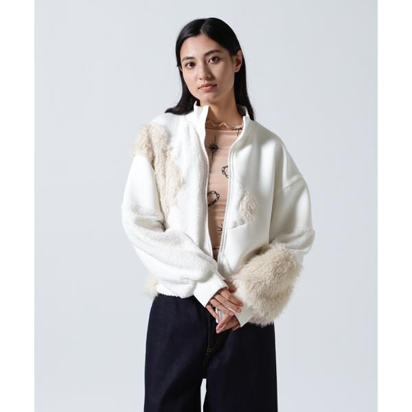 ロイヤルフラッシュ（ FLASH）/AULA AILA／アウラアイラ／別注ボア＆ファーブルゾン