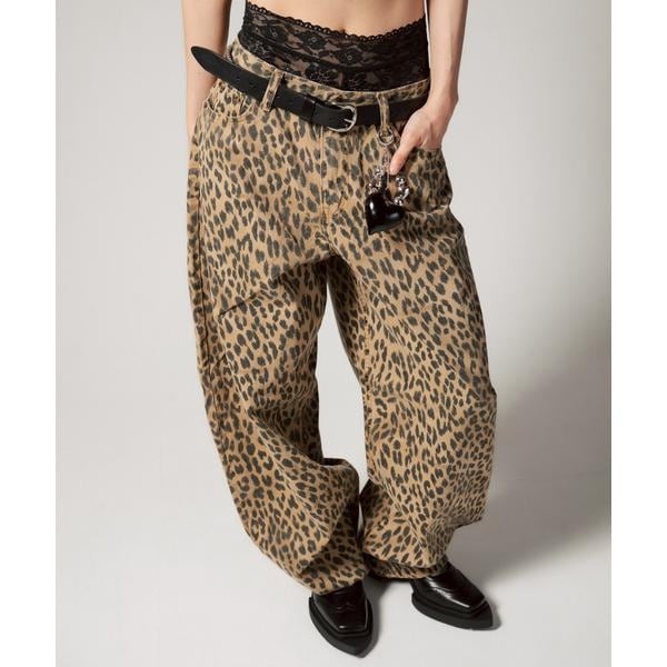 ロイヤルフラッシュ（ FLASH）/MITSUKI／ミツキ／レオパードワイドパンツ