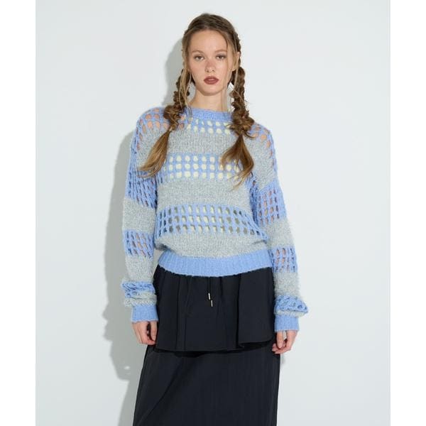 ロイヤルフラッシュ（ FLASH）/ANNA SUI NYC／アナ スイ エヌワイシー／ラメシャギーニットプルオーバー