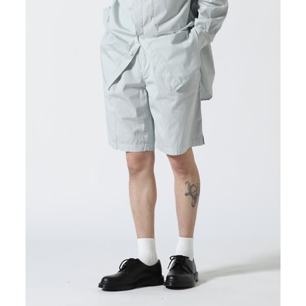 ガーデン（GARDEN）/YOKE／ヨーク／Garment Dye Stripe Belted Wide Shorts