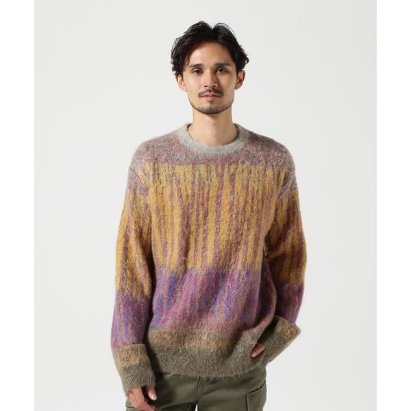 ガーデン（GARDEN）/YOKE／ヨーク／KID MOHAIR WOOL BRUSHED TREE JAQUARD SWEA