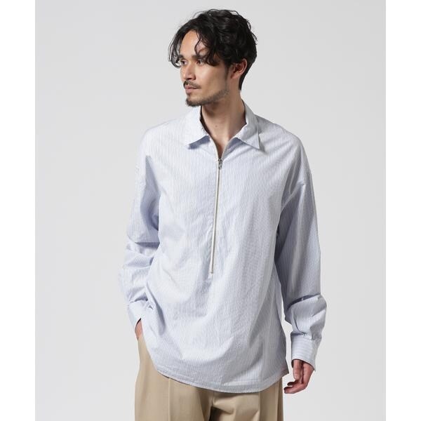 ガーデン（GARDEN）/Toironier／トワロニエ／Stripe Half−Zip Shirt