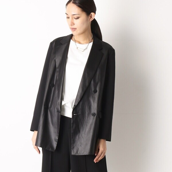 コムサ（COMME CA）/【セットアップ対応】エコソフトレザー ジャケット