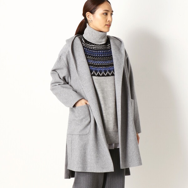 コムサ/メリノエクストラダブルビーバー　ライトコート