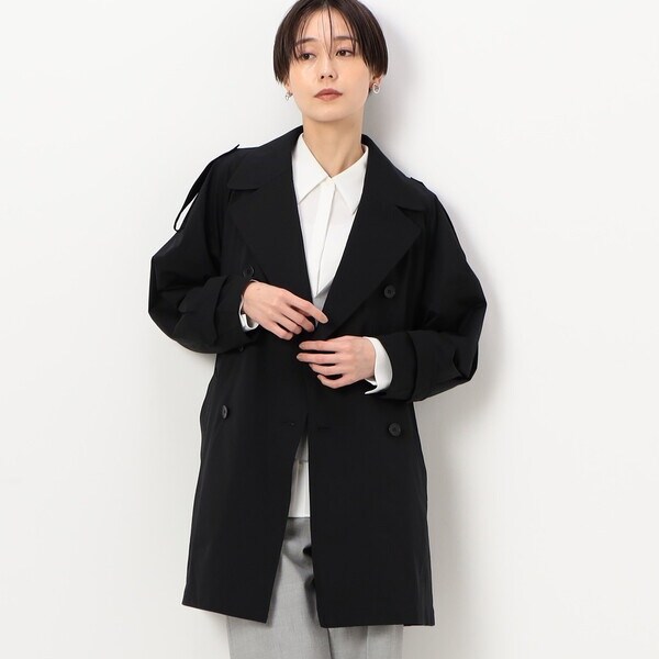 コムサ/ハイゲージジャージー トレンチコート