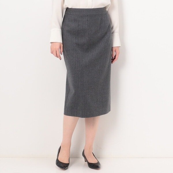 コムサ（COMME CA）/〔 Sサイズ 〕 【セットアップ対応】ウールストライプ スカート
