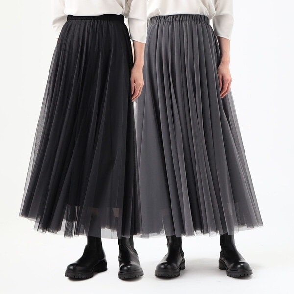 コムサ（COMME CA）/【リバーシブル】ソフトチュール スカート
