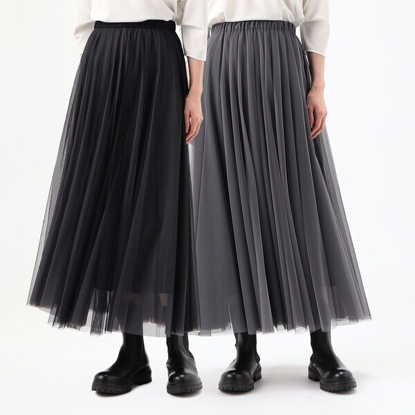 コムサ（COMME CA）/〔 TALLサイズ 〕 【リバーシブル】ソフトチュール スカート