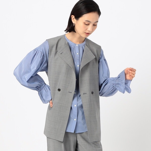 コムサ（COMME CA）/【セットアップ対応】2WAYストレッチトロ ジレ