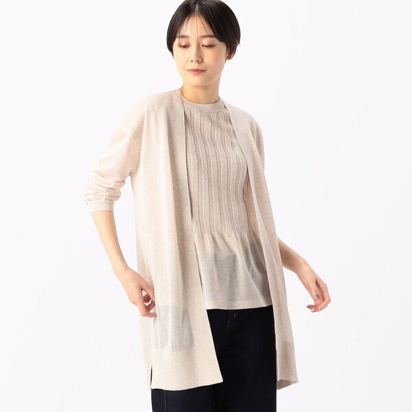 コムサ（COMME CA）/〔 TALLサイズ 〕 スパークレーヨンポリエステル カーディガン