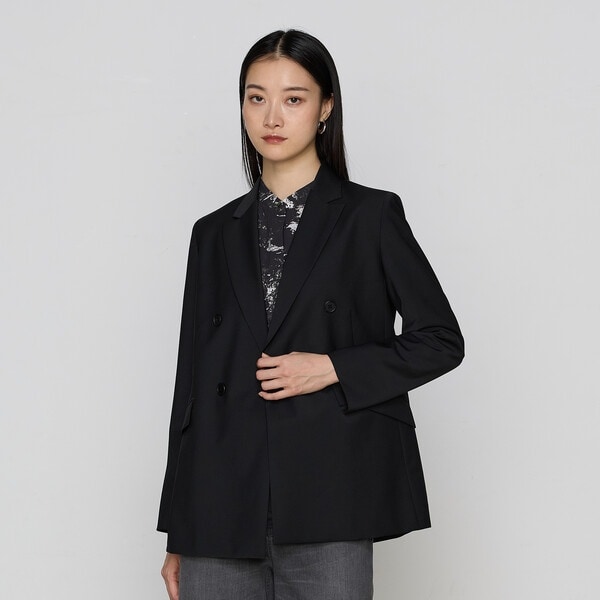 コムサ（COMME CA）/〔 TALLサイズ 〕 【セットアップ対応】2WAYストレッチトロ ダブルジャケット