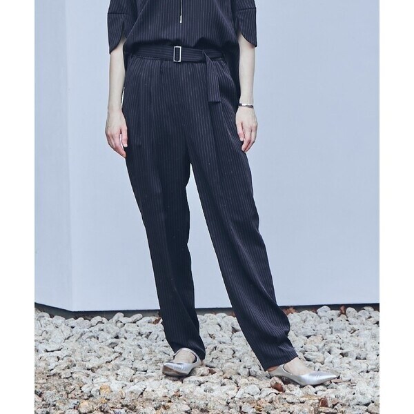 コムサ（COMME CA）/〔 TALLサイズ 〕 【ブライトリーセットアップ】サテンストライプ パンツ