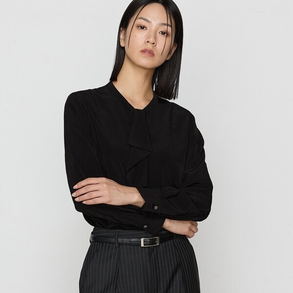 コムサ（COMME CA）/〔 TALLサイズ 〕 シルキーリライム ブラウス