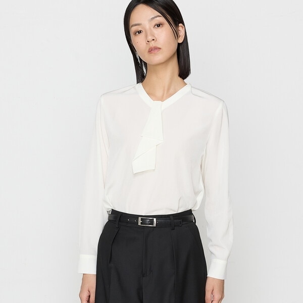 コムサ（COMME CA）/シルキーリライム ブラウス