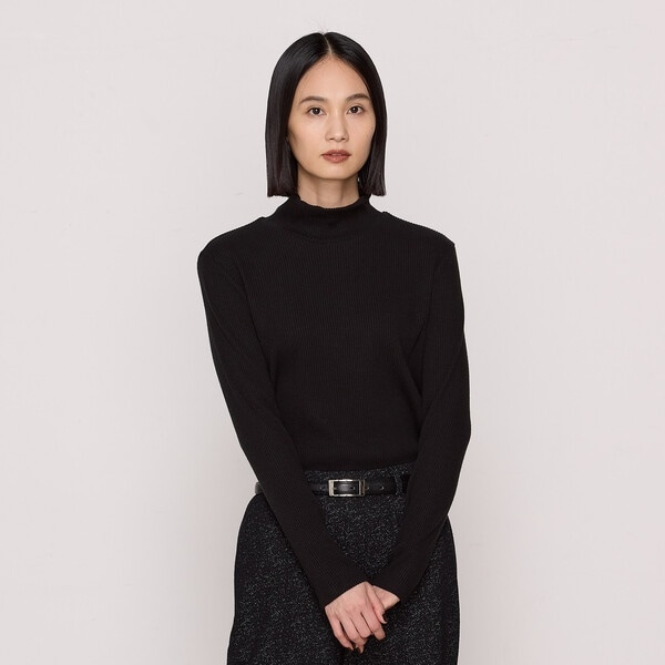 コムサ（COMME CA）/〔 Sサイズ 〕 ラグウォームリブニット ハイネックプルオーバー