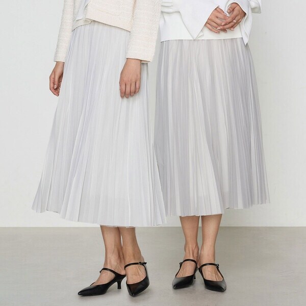 コムサ（COMME CA）/【セットアップ対応】ソフトチュール×オーガンジートリコット広幅 スカート コムサ（COMME CA）/【セットアップ対応】ソフトチュール×オーガンジー