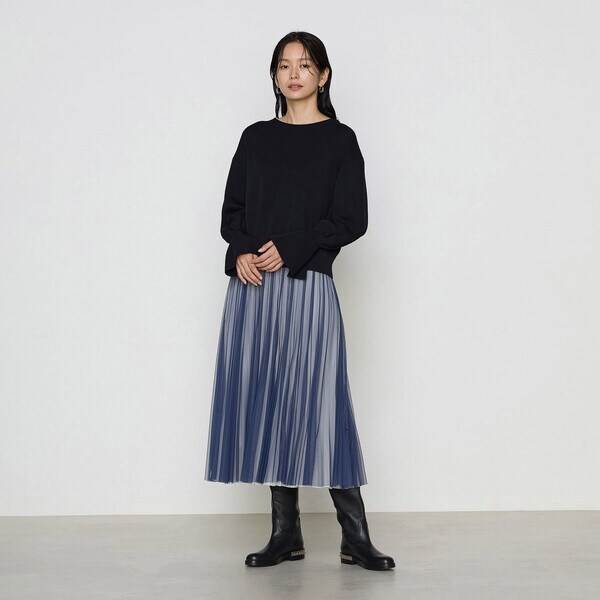 コムサ（COMME CA）/【セットアップ対応】ソフトチュール×オーガンジー